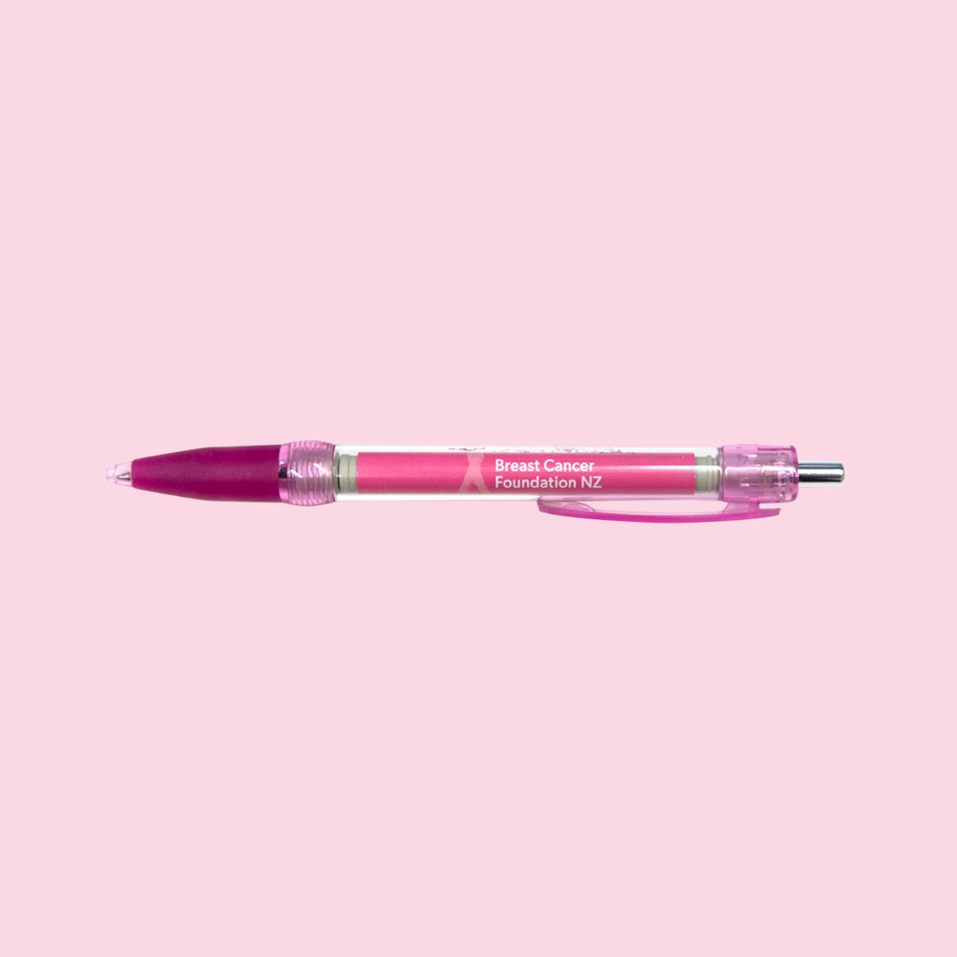 Pink ribbon pen – Breast Cancer Foundation NZ