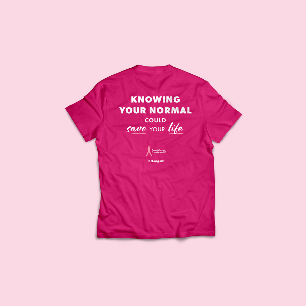 Pink Ribbon Street Appeal 2024 T-Shirt – Breast Cancer Foundation NZ